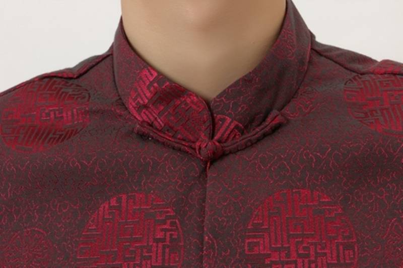 Chinese Traditional Rayon Jacket - Maroon