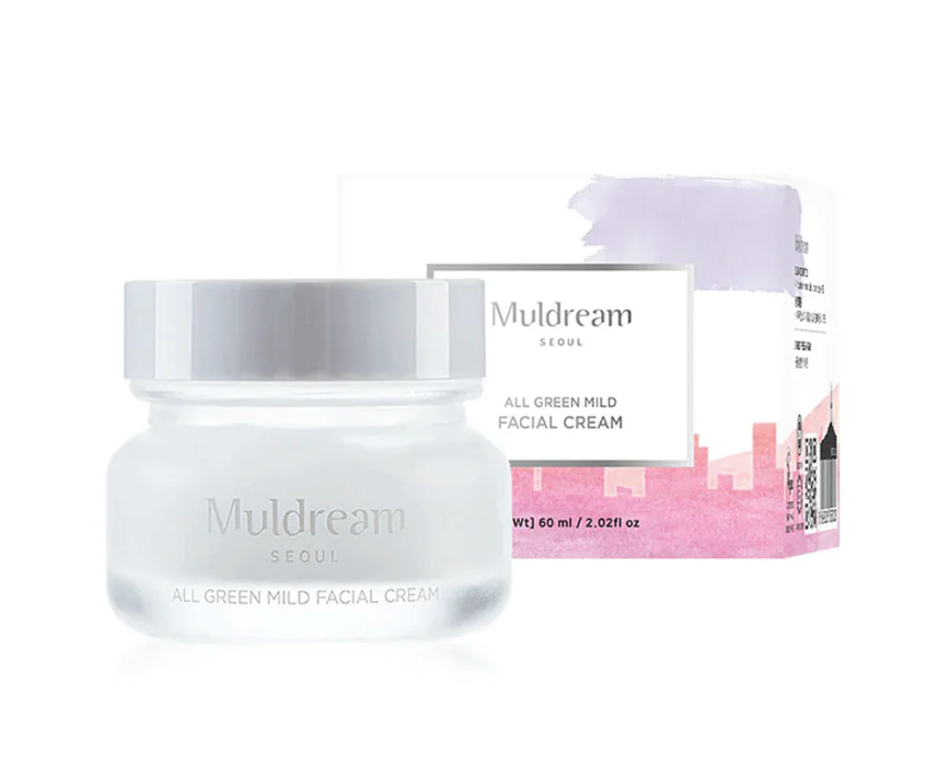 Muldream vegan green mild intense facial cream 60ml